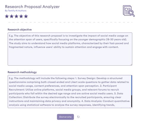 Research Proposal Analyzer Textify Analytics