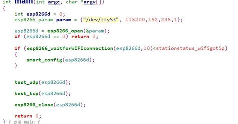 Linux Esp8266 Driver C Source Code Client Tcp Udp