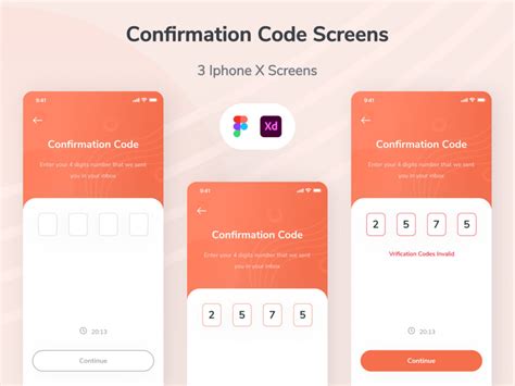 Verification Code Screens App Ui Download Free Resource