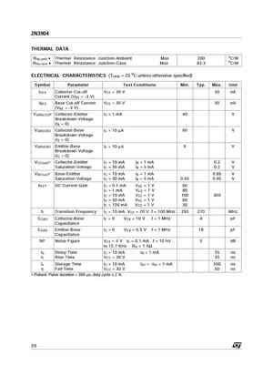 2N3904 Datasheet and Replacement, Transistor Equivalent Finder, Cross ...