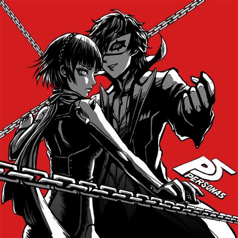 Amamiya Ren And Niijima Makoto Persona And 1 More Drawn By Omega