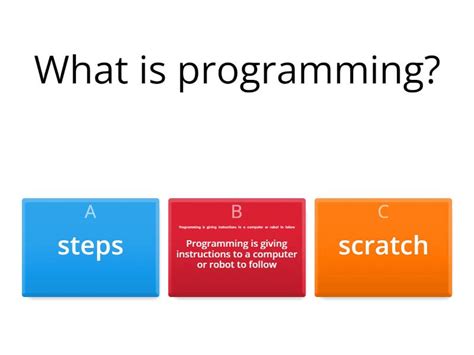 Programming And Algorthem Quiz