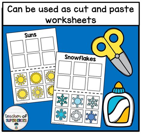 Weather Non Identical Category Sorting Mats For File Folder Task Box