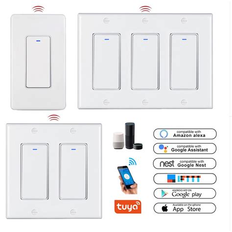 Tuya Smart Wifi Interrupteur à Bouton Poussoir Physique Expert4house
