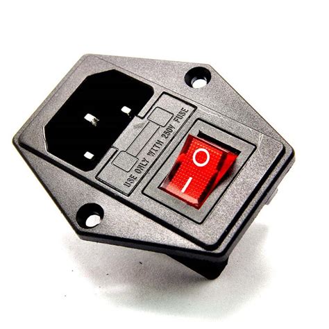 10a 250v Inlet Module Plug Fuse Switch Male Power Grandado