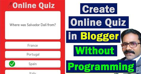 How To Create An Online Gk Quiz Website In Blogger
