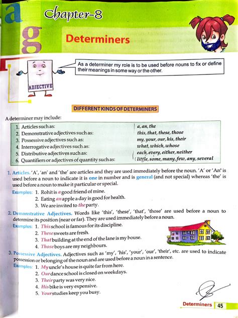 Determiners Notes Class 10 And 7 Pdf Adjective Noun