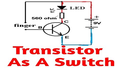 Electronics Components Use A Transistor As A Switch Circuit Diagram