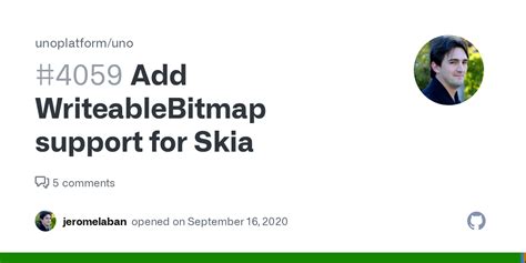 Add WriteableBitmap Support For Skia Issue Unoplatform Uno GitHub