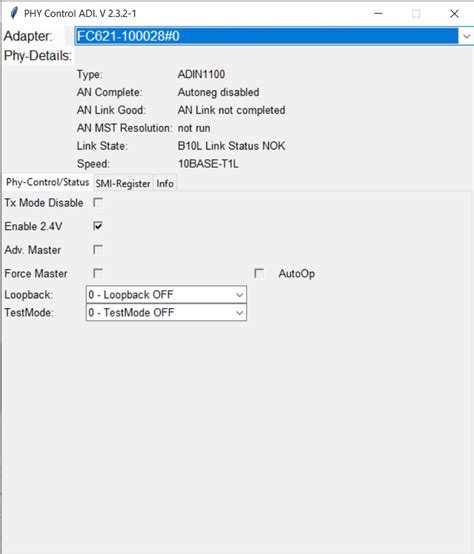 Register Access Phy Control Adi 10base T1l Fibrecode Docs