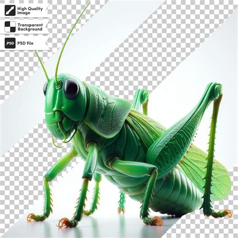 Premium Psd A Green Grasshopper With A Picture Of A Grasshopper On Its Back Premium Psd A Green Grasshopper With A Picture Of A Grasshopper On Its Back