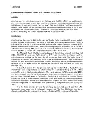 Mapping Chromosomes Linkage And Sex Linkage BIO 4018A Molecular Biology Genetics 2020 Studocu