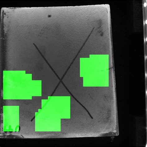 Crack Detection In A Ceramic Tile Using Our Setup With All The 4 Led