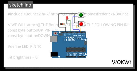 push buttons to control led s brightness programming arduino forum