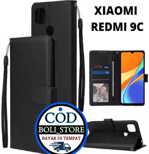 Casing Case Hp Kulit Cocok Untuk Tipe Hp Xiaomi Redmi C Casing Dompet Sarung Hp Lazada