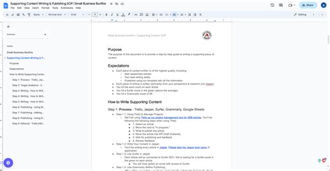 Sop Guidelines For Small Business Owners