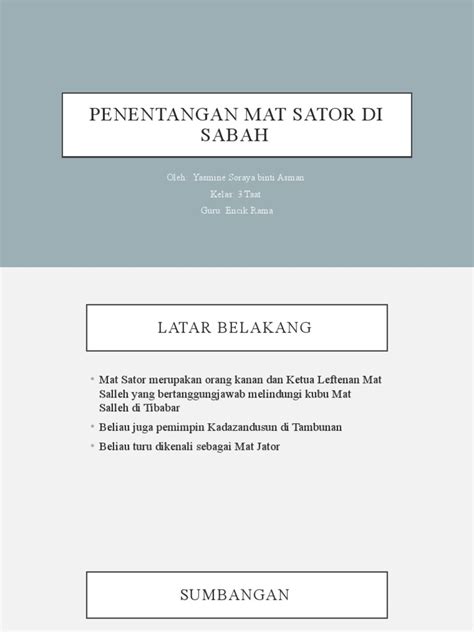 Mat Sator Pdf