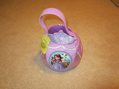 Disney Plush Sofia The First 1st Halloween Easter Basket Candy Pail