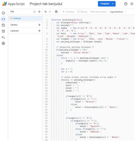 Cara Membuat Terbilang Rupiah Dalam Bahasa Inggris Di Spreadsheet