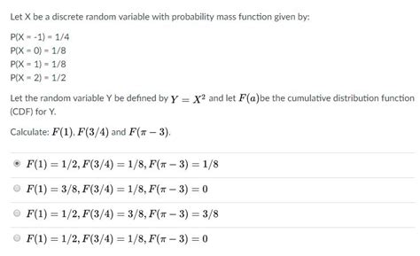 Solved Let X Be A Discrete Random Variable With Probability Chegg