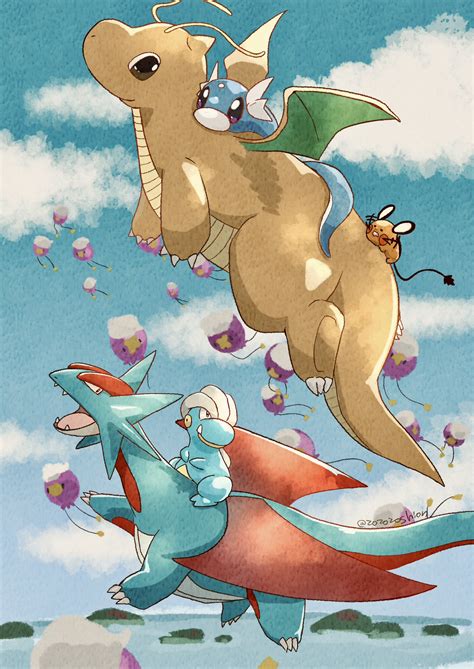 Zozozoshion Bagon Dedenne Dragonite Dratini Drifloon Salamence