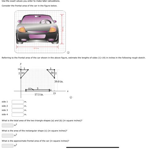 Solved Use The Exact Values You Enter To Make Later