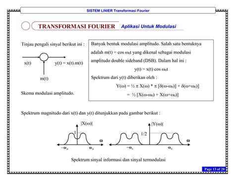 Transformasi Fourier Waktu Kontinyu Pdf