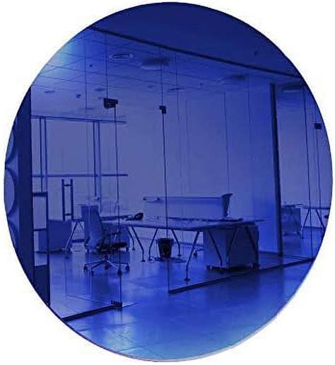 4” Dark Blue Round Blank Mirror Discs Smooth Edge Diy Plexiglass Tiles