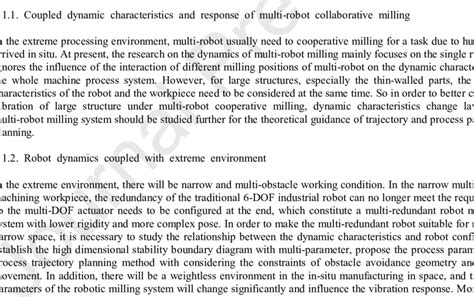 Robot In Situ Processing 4 1 Coupled Dynamics Of Robotic Milling Download Scientific Diagram