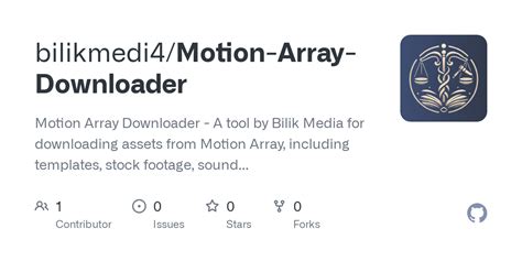 GitHub Bilikmedi4 Motion Array Downloader Motion Array Downloader A Tool By Bilik Media For