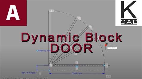 Autocad 7 Blocks Dynamic Block Door Full Youtube