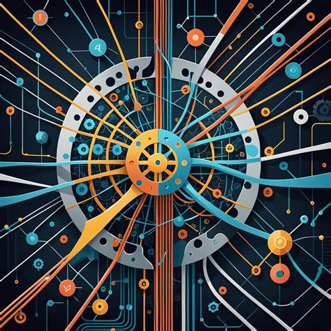 Premium Photo An Abstract Illustration Representing The Concept Of Machine Learning With