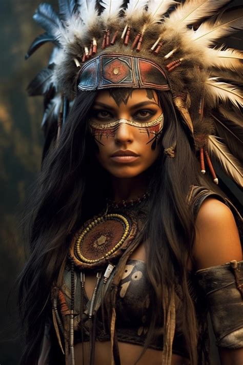 Native American Woman Warrior Etsy