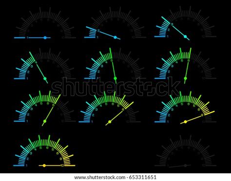 Original Speedometer Increasing Vector De Stock Libre De Regalías 653311651 Shutterstock