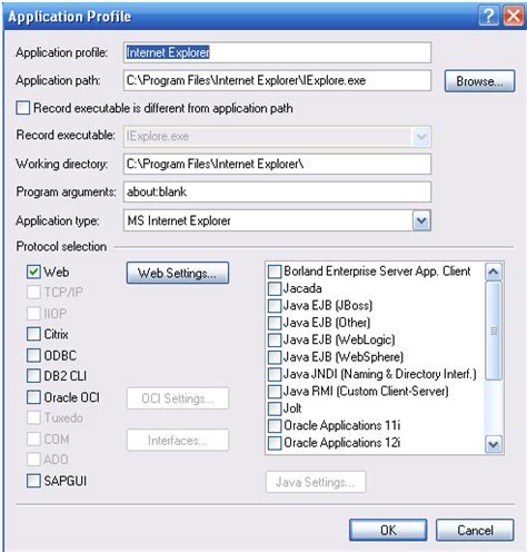 Why Is The Java Settings Button Under The Application Profile Grayed Out Silk Performer Tips