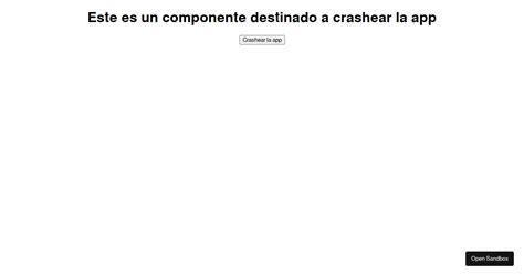 Error Boundary Example Codesandbox