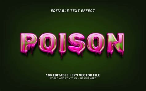 Poison Text Effect Graphic By Sugarvcreative · Creative Fabrica