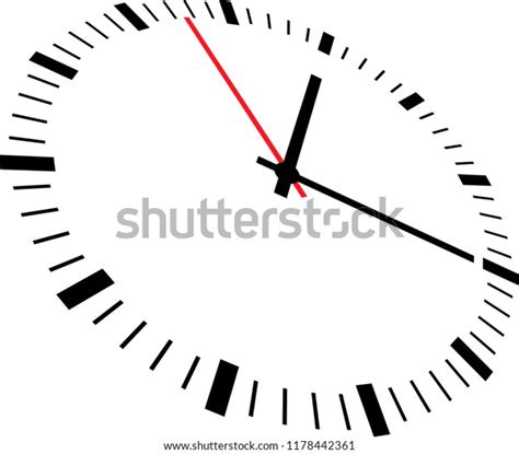Vector Illustration Clock Face On White Stock Vector Royalty Free 1178442361 Shutterstock