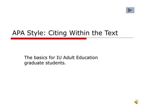 PPT APA Style Citing Within The Text PowerPoint Presentation Free Download ID
