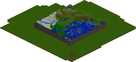 Minecraft Isometric World Render Png Image