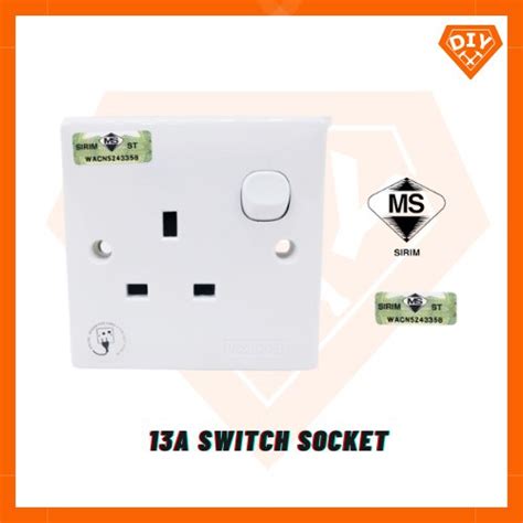 SuperDIY A Switch Socket Switches Wall Switch Wall Socket Plug Socket Suis Soket Dinding