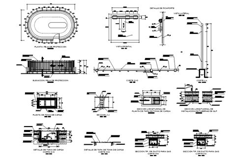 Elevation And Section View Of The Building And Other Details Are Given In This Autocad Drawing File