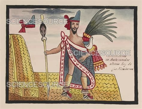 Tovar Codex Moctezuma Ii 9th Tlatoan Stock Image Science Source