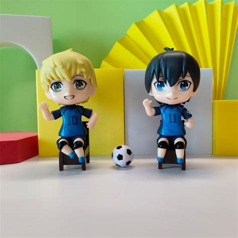 6Pcs Set 10CM Bluelock Character Anime Action Figure Collection Model Toys Blue Lock Plush