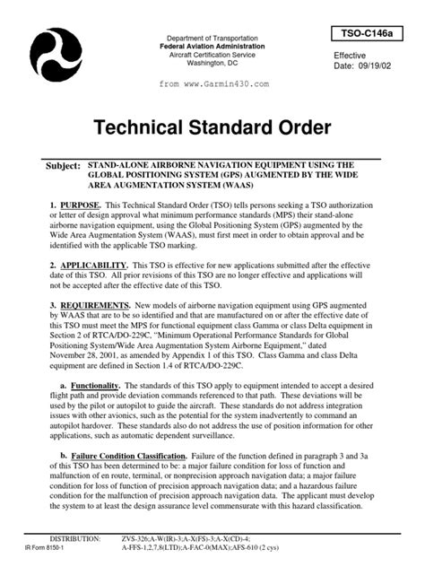 tso c146a gpswaas pdf pdf global positioning system specification