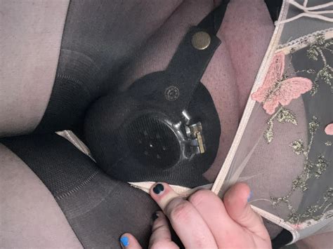 Inverted Flat Chastity Cage In Nylons 2 Pics Xhamster