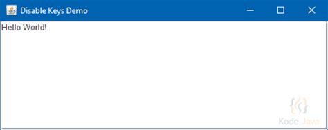 How Do I Disable Keyboard Events In JTextArea Learn Java By Examples