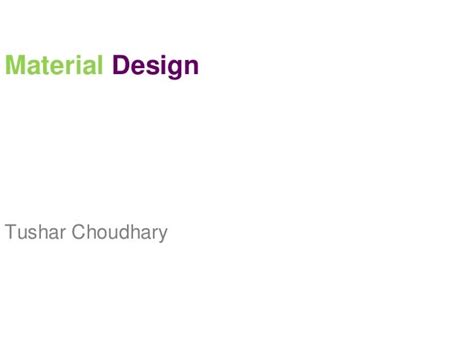 Material Design In Android Lollipop