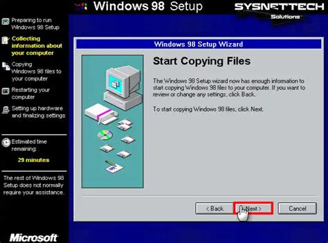 How To Install Windows 98 On Fusion SYSNETTECH Solutions