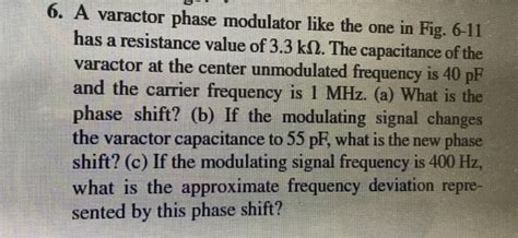 6 A Varactor Phase Modulator Like The One In Fig